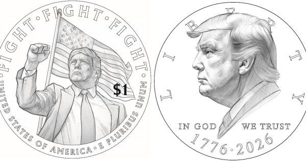 Il Tesoro Usa prepara una moneta da un dollaro con l'effigie di Trump e ...
